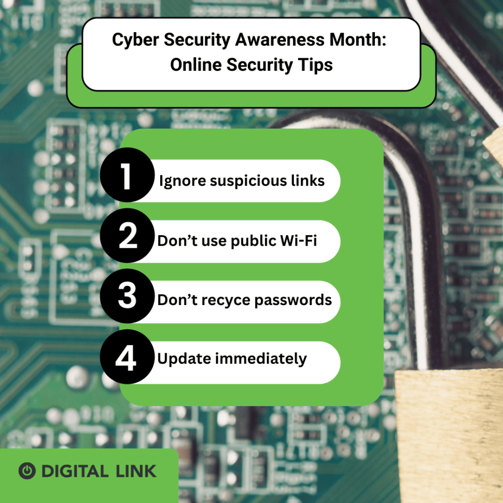 Cyber Security Awareness Month: Online Security Tips - Digital Link